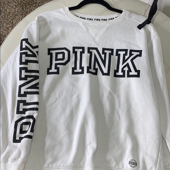 PINK Victoria's Secret | Tops | Vs Pink Logo Crewneck | Poshmark